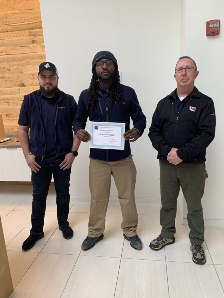 Brandon Durant Recognized with Certificate of Excellence | United ...